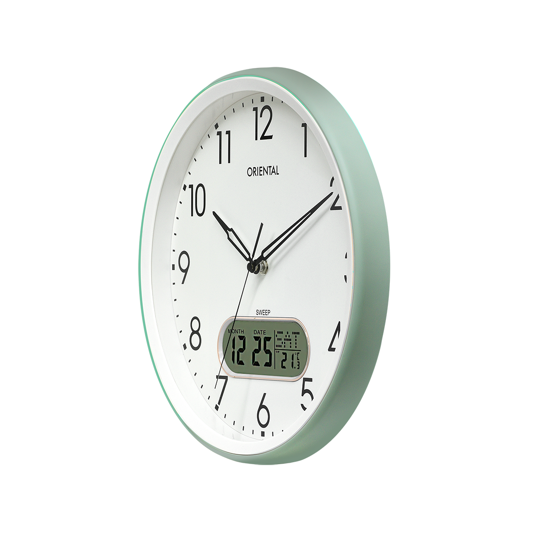 Oriental Analog Wall Clock OTC037N713 – Solar Time™